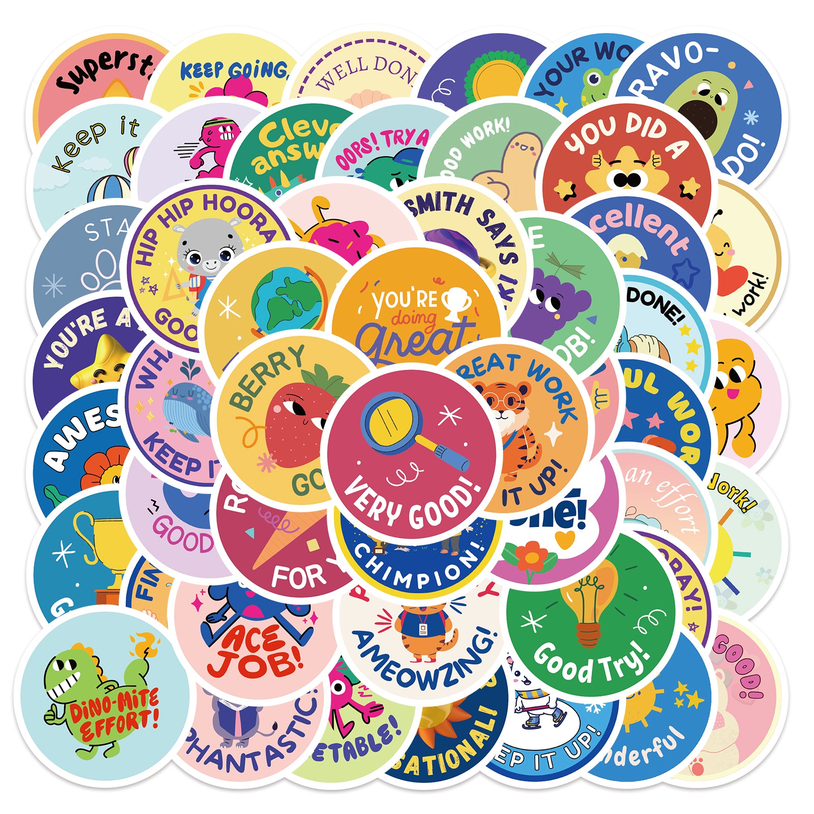 50pcs Awards Stickers – AU Sticker World