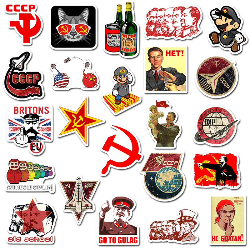 50pcs Russia Stickers – AU Sticker World