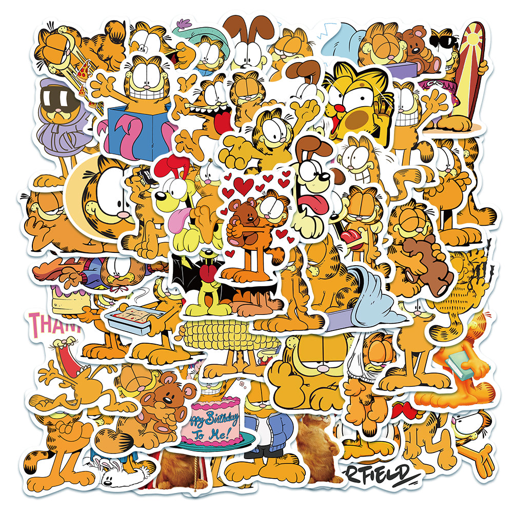 50pcs Garfield Cat Stickers – AU Sticker World