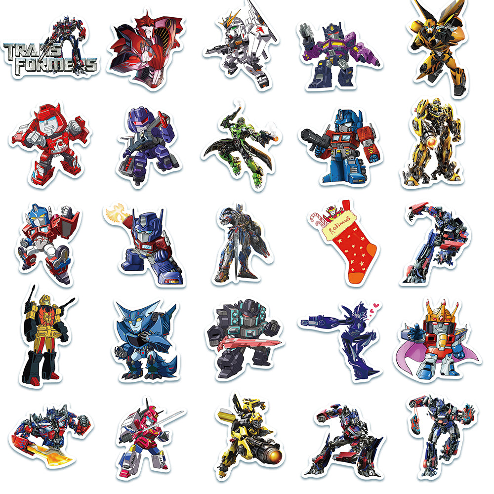 50pcs Transformers 1 Stickers – AU Sticker World