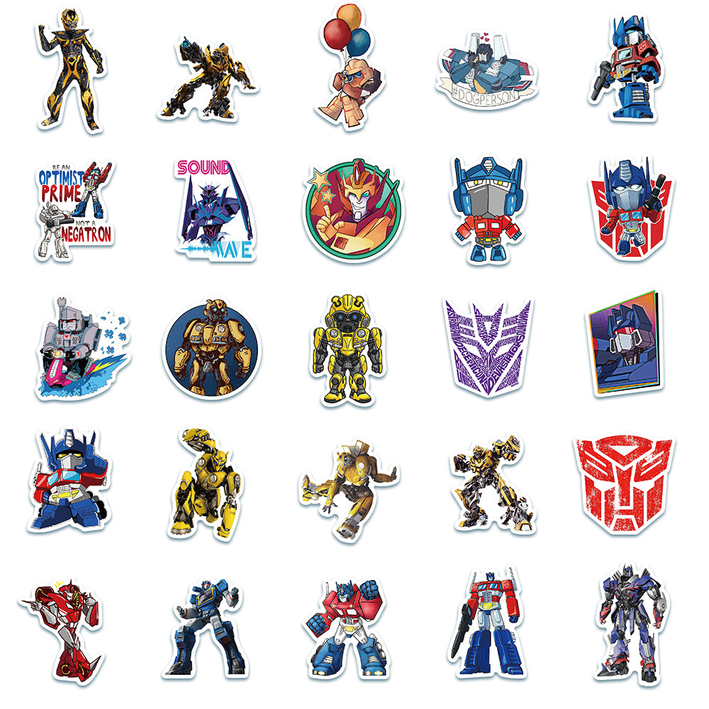 50pcs Transformers 1 Stickers – AU Sticker World