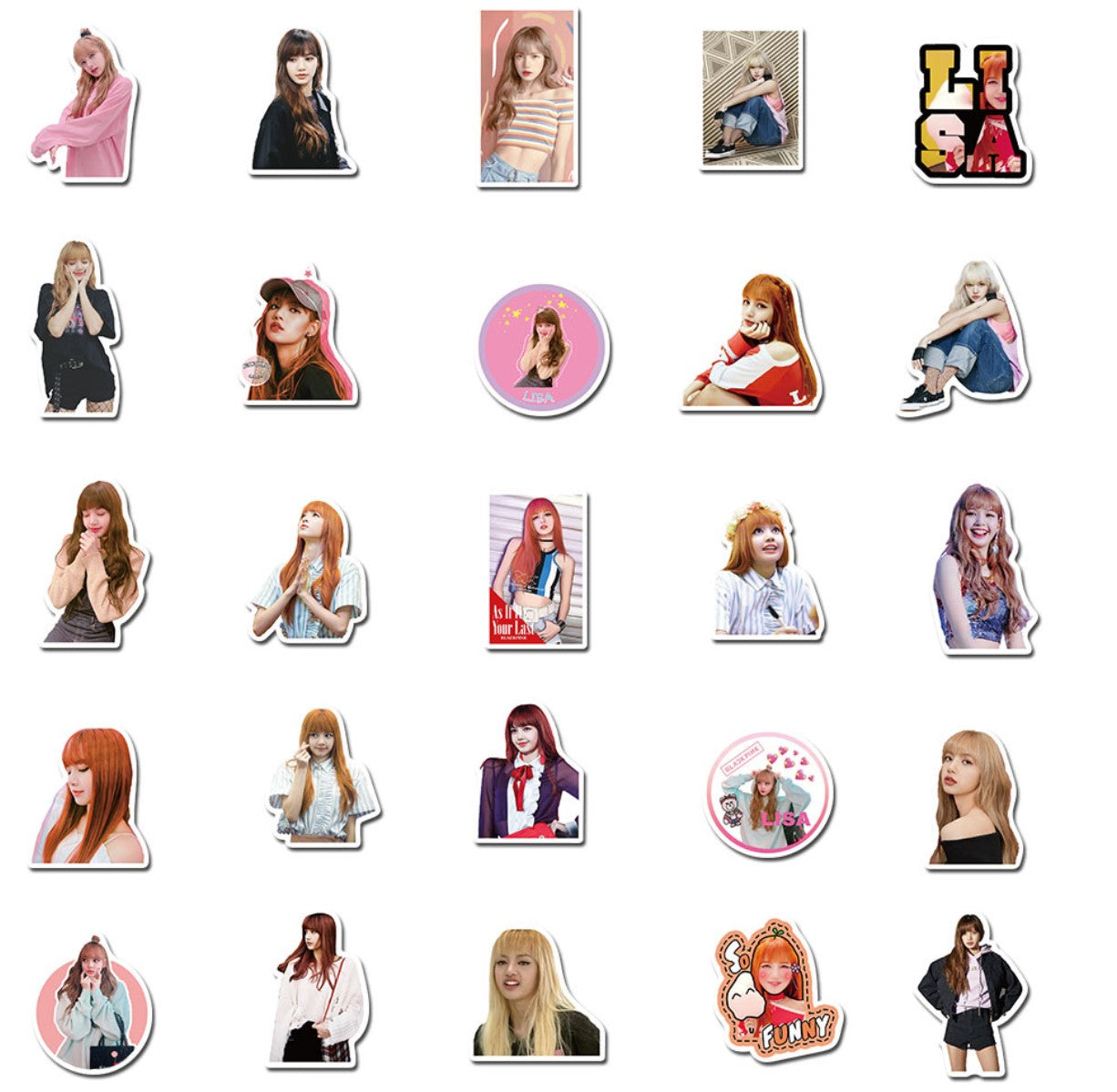 50pcs Lisa Stickers – AU Sticker World