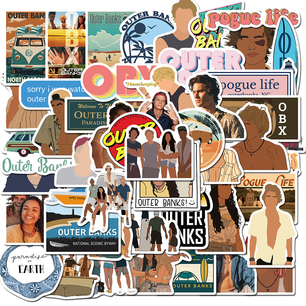 50pcs Outer Banks Stickers – AU Sticker World