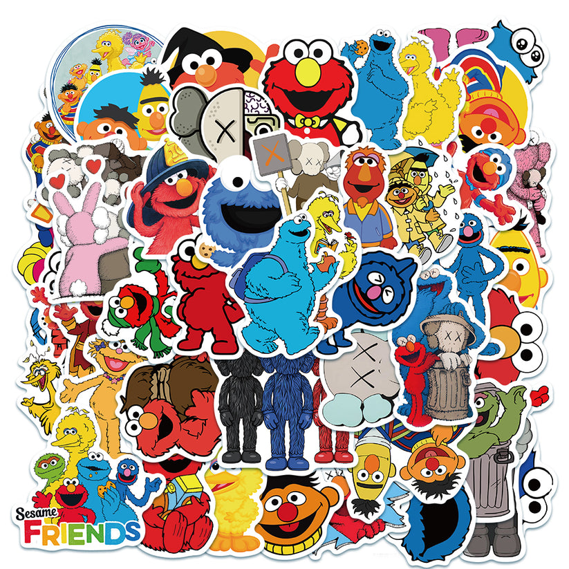 50pcs Sesame Street 1 Stickers – AU Sticker World