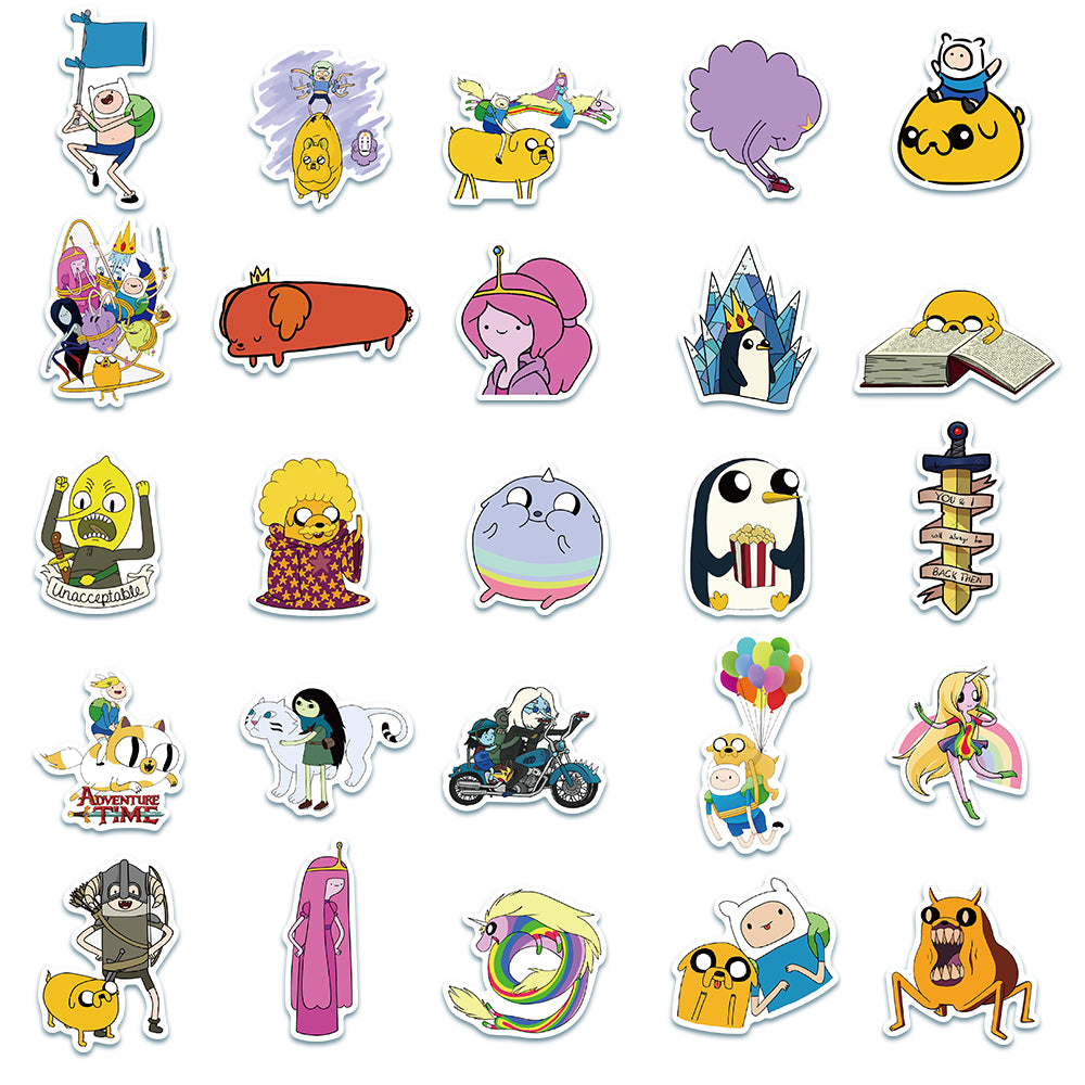 50pcs Adventure Time 2 Stickers – AU Sticker World