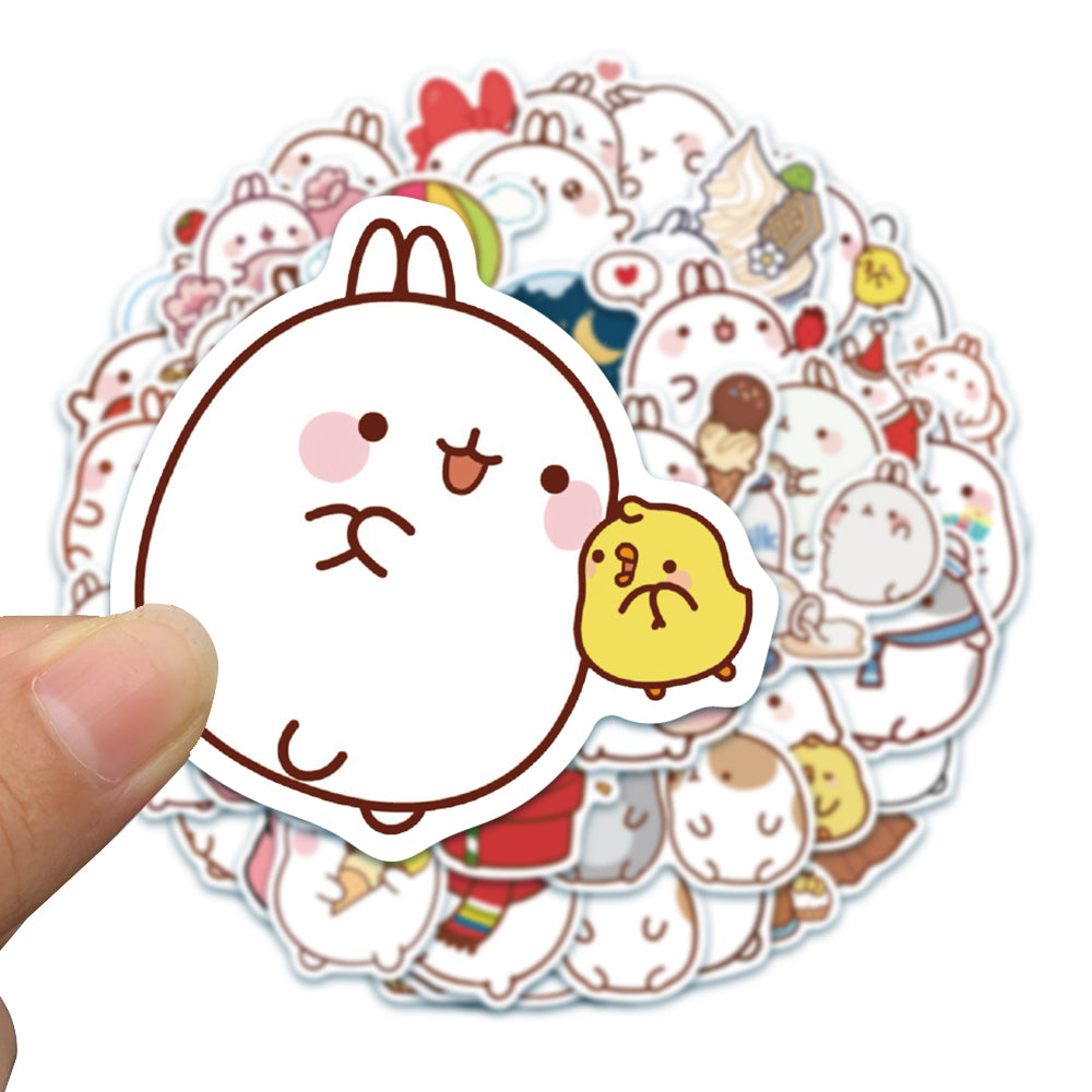 50pcs Molang Stickers – AU Sticker World