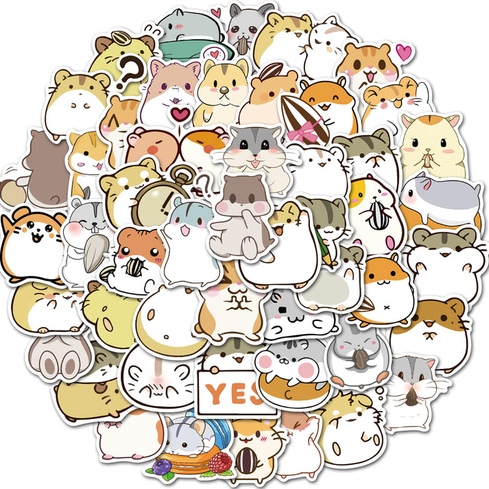 50pcs Hamsters 2 Stickers – AU Sticker World