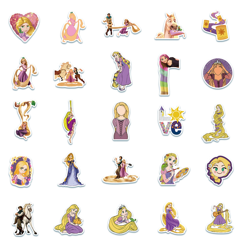 50pcs Tangled Rapunzel Princess Stickers – AU Sticker World