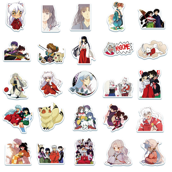50pcs Inuyasha 1 Stickers – AU Sticker World