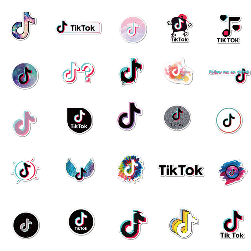 50pcs Tik Tok Stickers – AU Sticker World