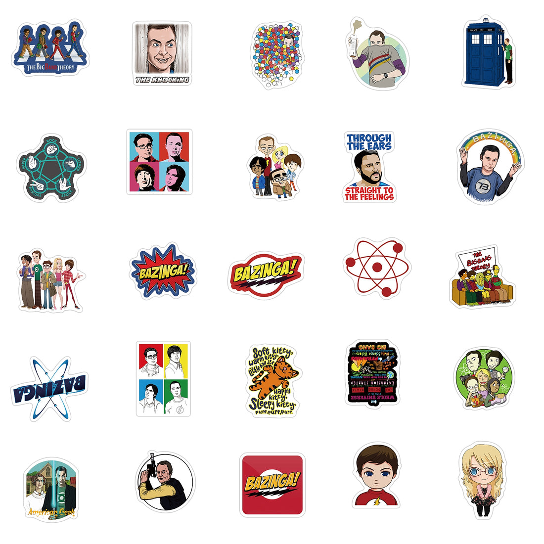50pcs The Big Bang Theory 1 Stickers – AU Sticker World