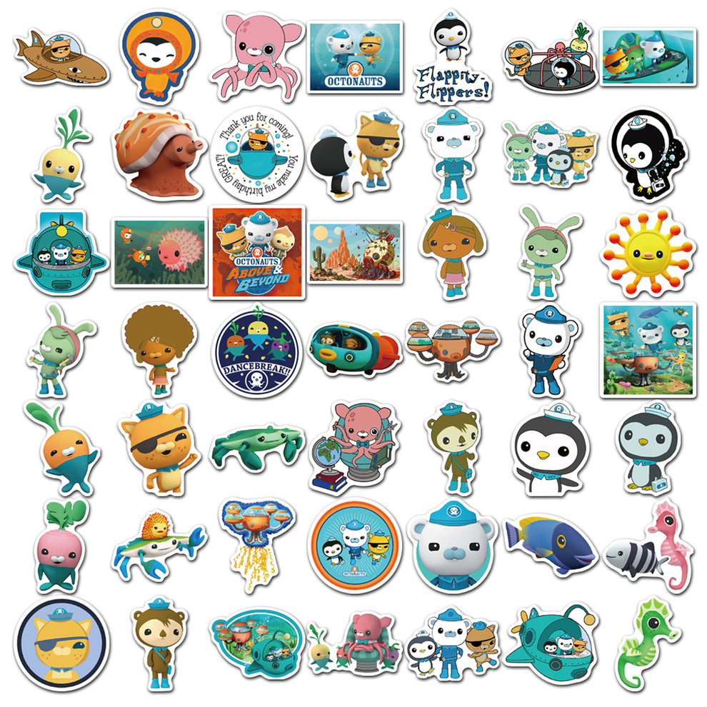 50pcs The Octonauts 2 Stickers – AU Sticker World