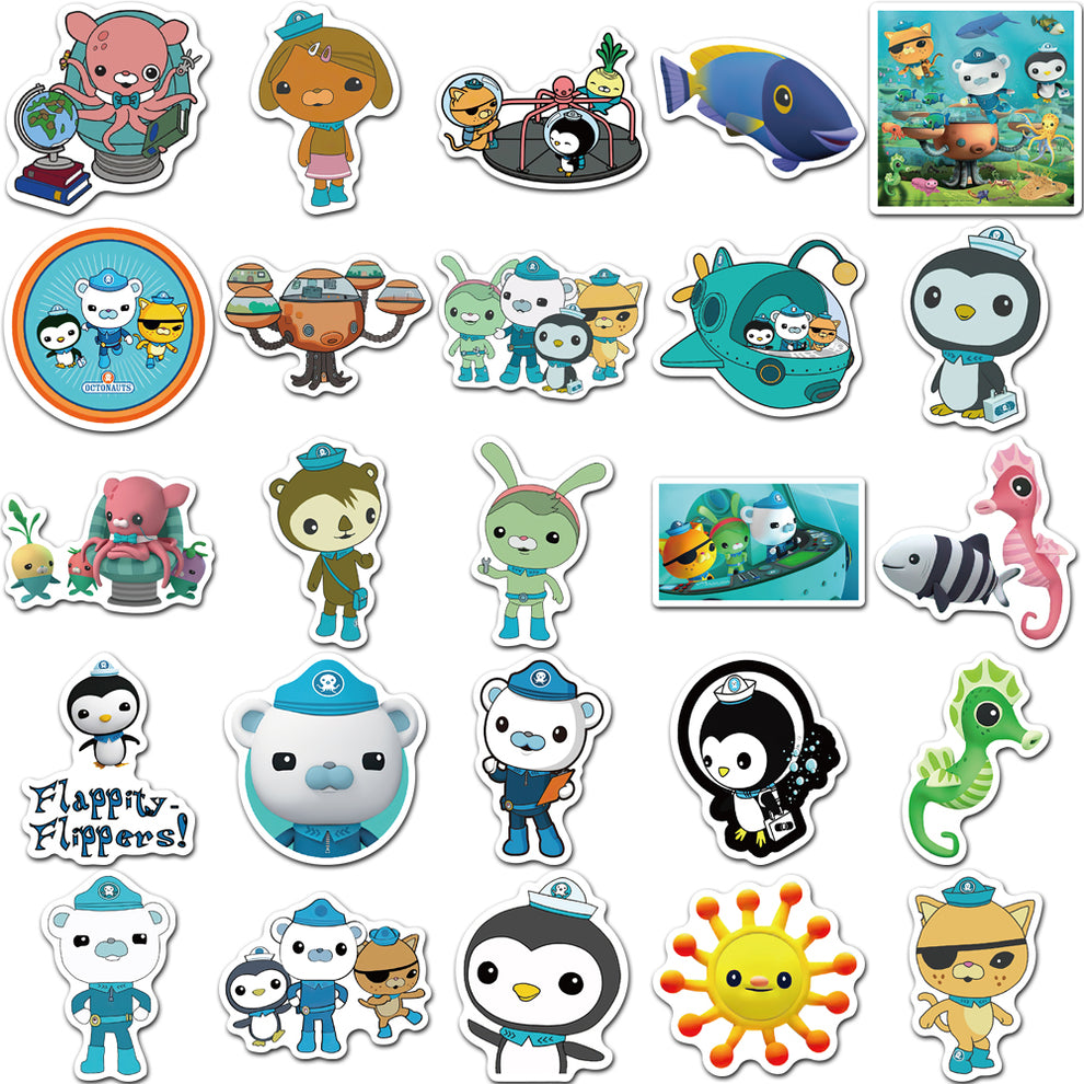 50pcs The Octonauts 2 Stickers – AU Sticker World