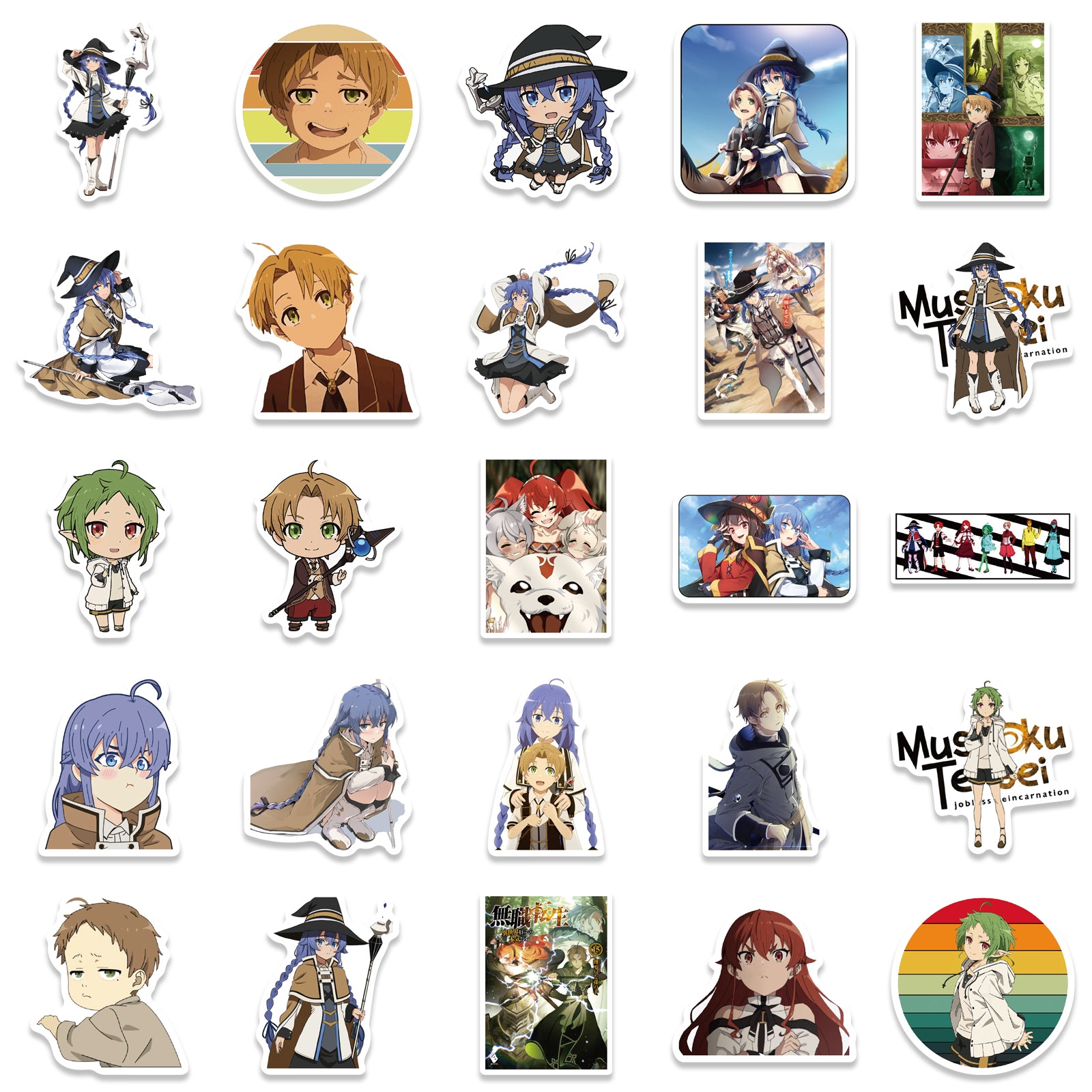 50pcs Mushoku Tensei Stickers – AU Sticker World