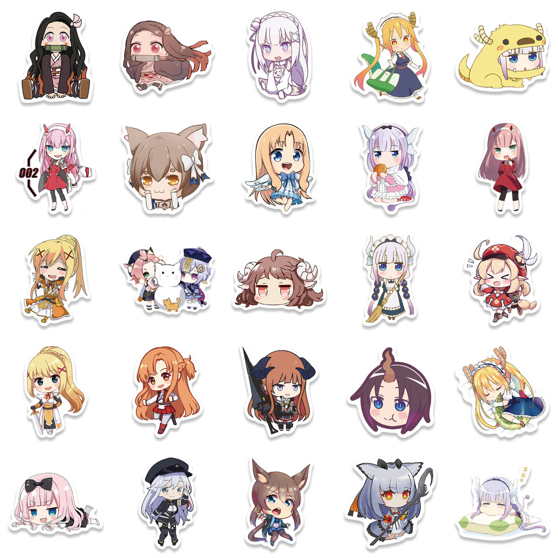 50pcs Anime Girls Stickers – AU Sticker World