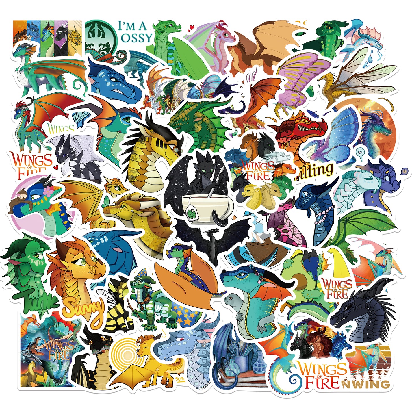 50pcs Wings of Fire Stickers – AU Sticker World