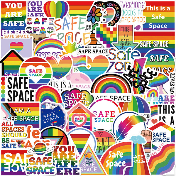 50pcs Safe Space Stickers – AU Sticker World