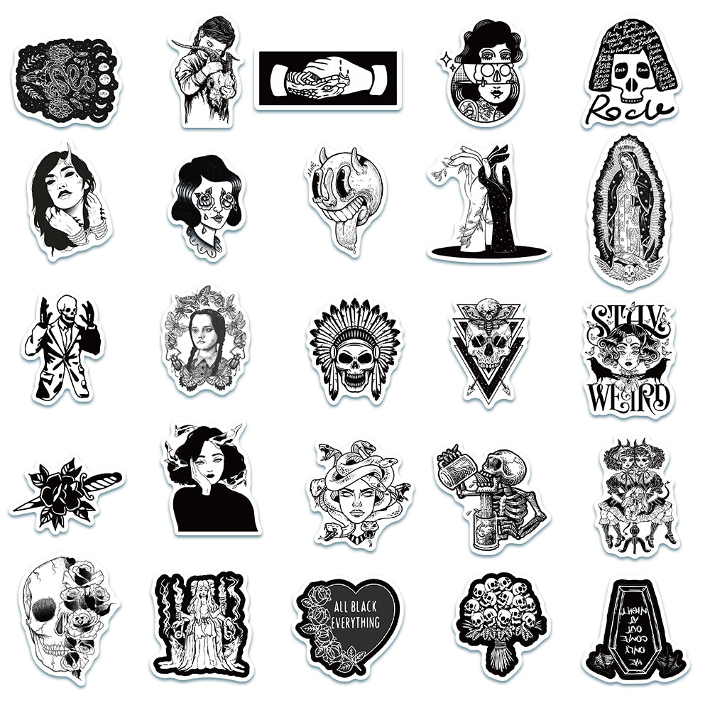 50pcs Art Gothique 2 Stickers – AU Sticker World