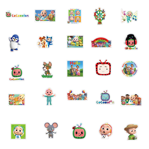 50pcs Cocomelon 1 Stickers – AU Sticker World