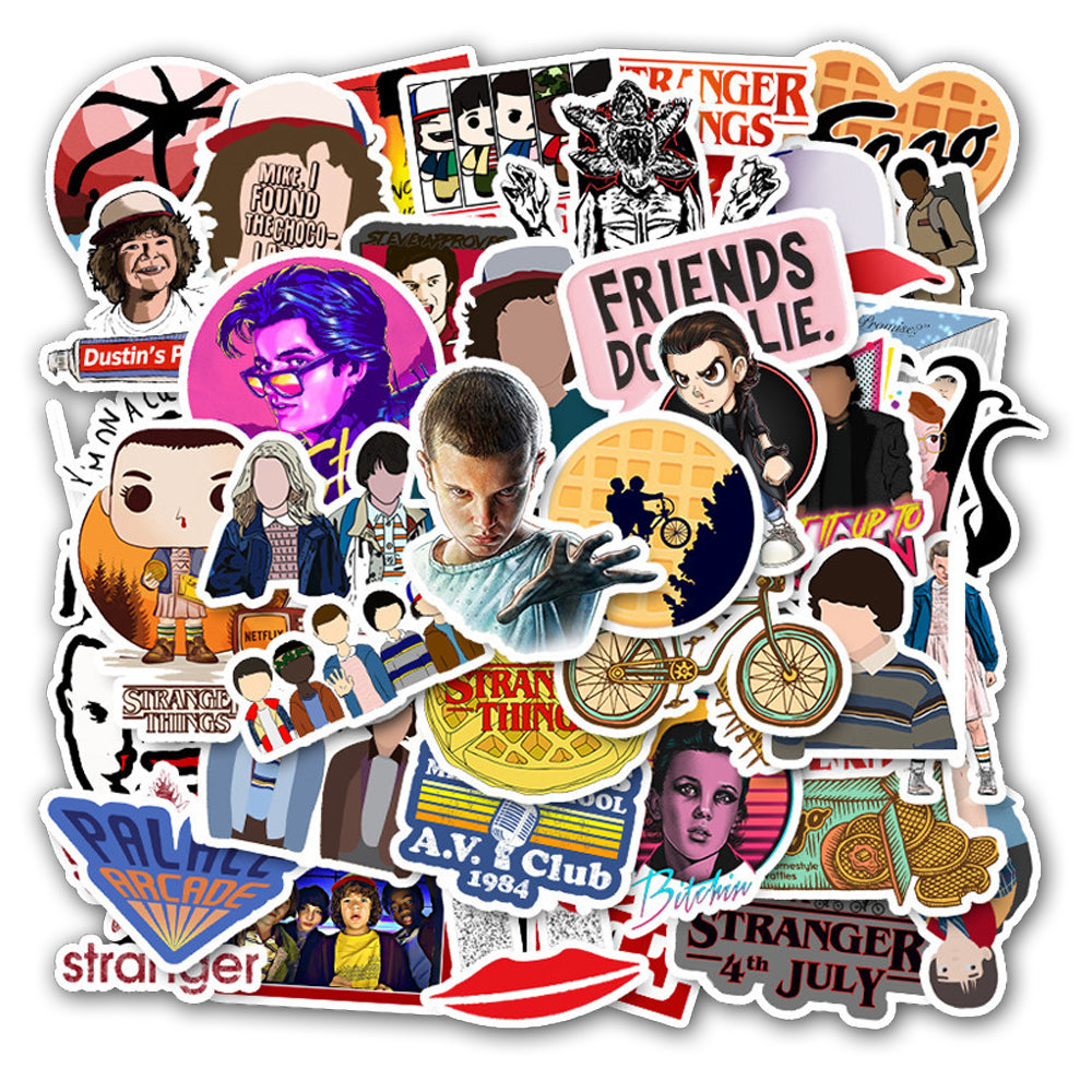 50pcs Stranger Stickers – AU Sticker World