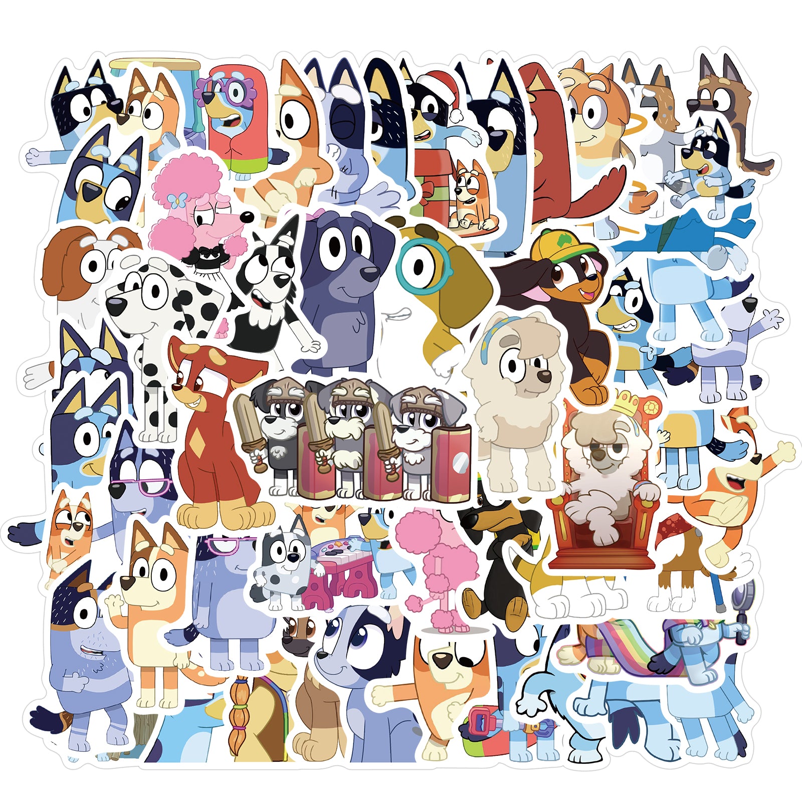 50pcs Bluey 2 Stickers – AU Sticker World